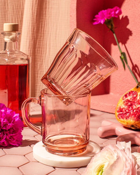 Le verre Duralex rose : nostalgie et solidité pour boire en couleur ...